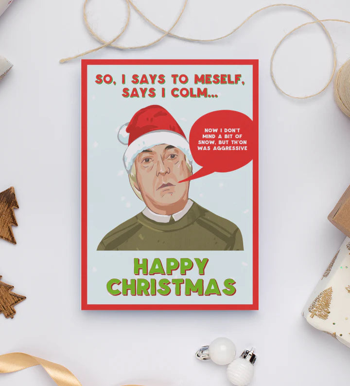 Derry Girls Uncle Colm 'So I Says To Meself' Christmas Card – Visit Derry